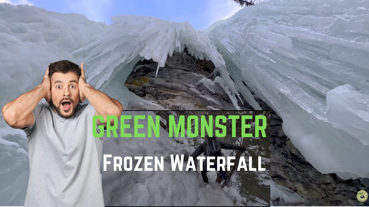 Green Monster Frozen Waterfalls Kananaskis AB, Canada - YouTube