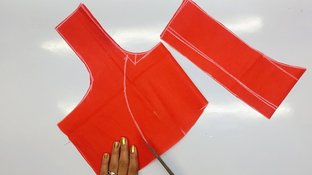 32 "size Katori Blouse Cutting Easy Method ||Katori Blouse Cutting and ...
