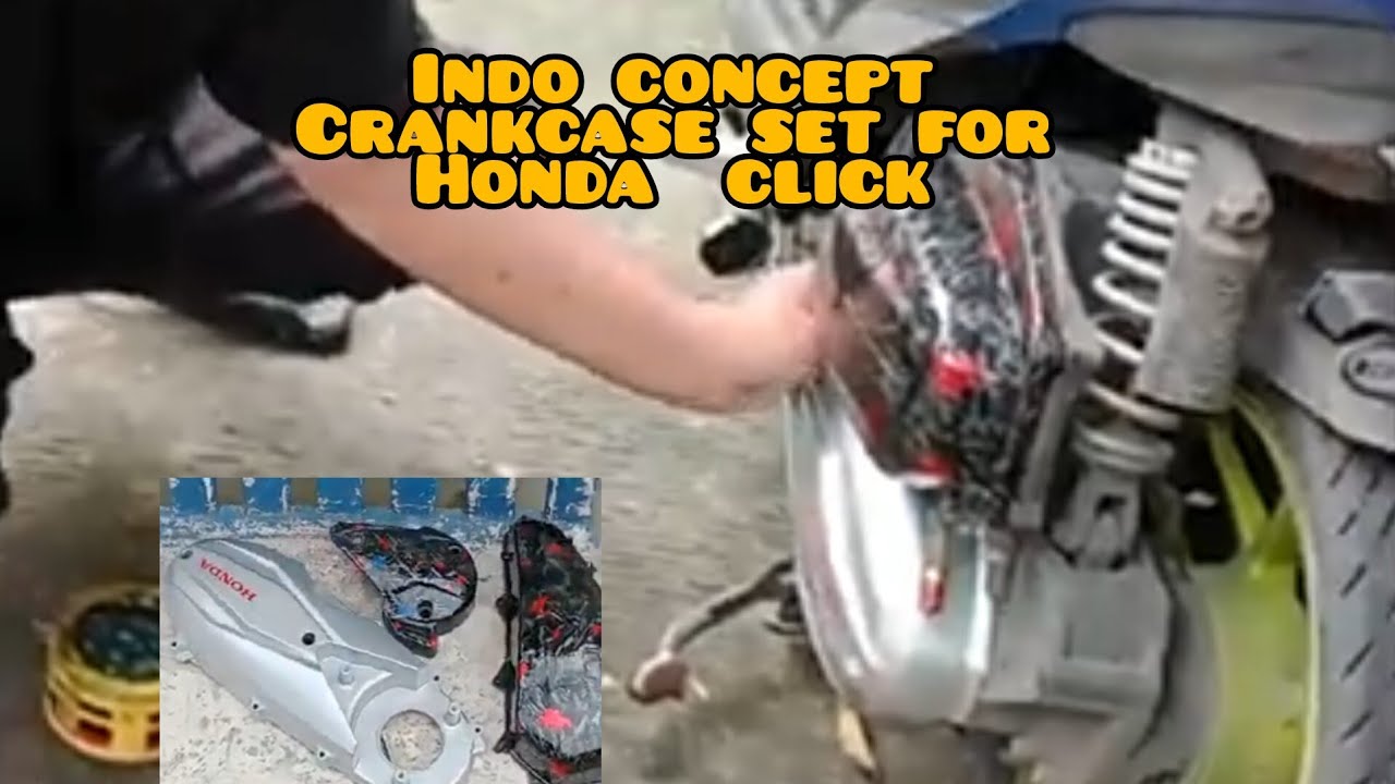 Honda Click Crankcase swap s painted colored Indo concept # ...