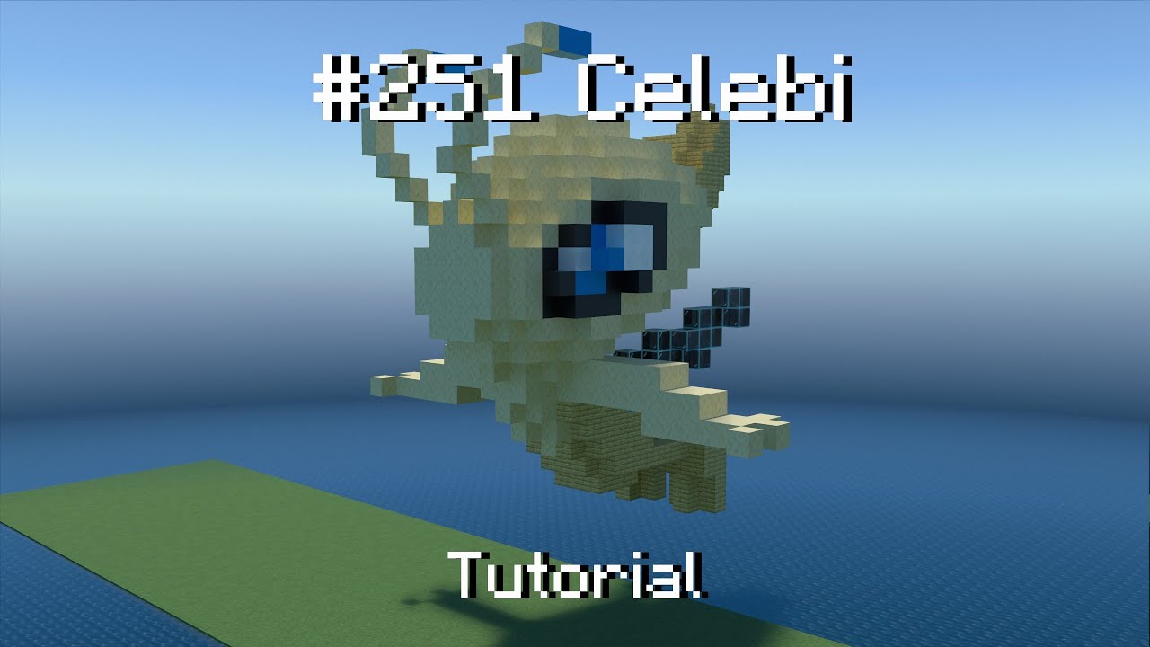 How to build a Pokémon Celebi statue in minecraft (Tutorial) - YouTube