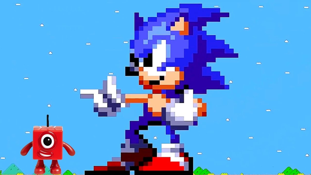 Numberblocks and the Giant Sonic Maze #RetroGames #Mario #ClassicGames ...