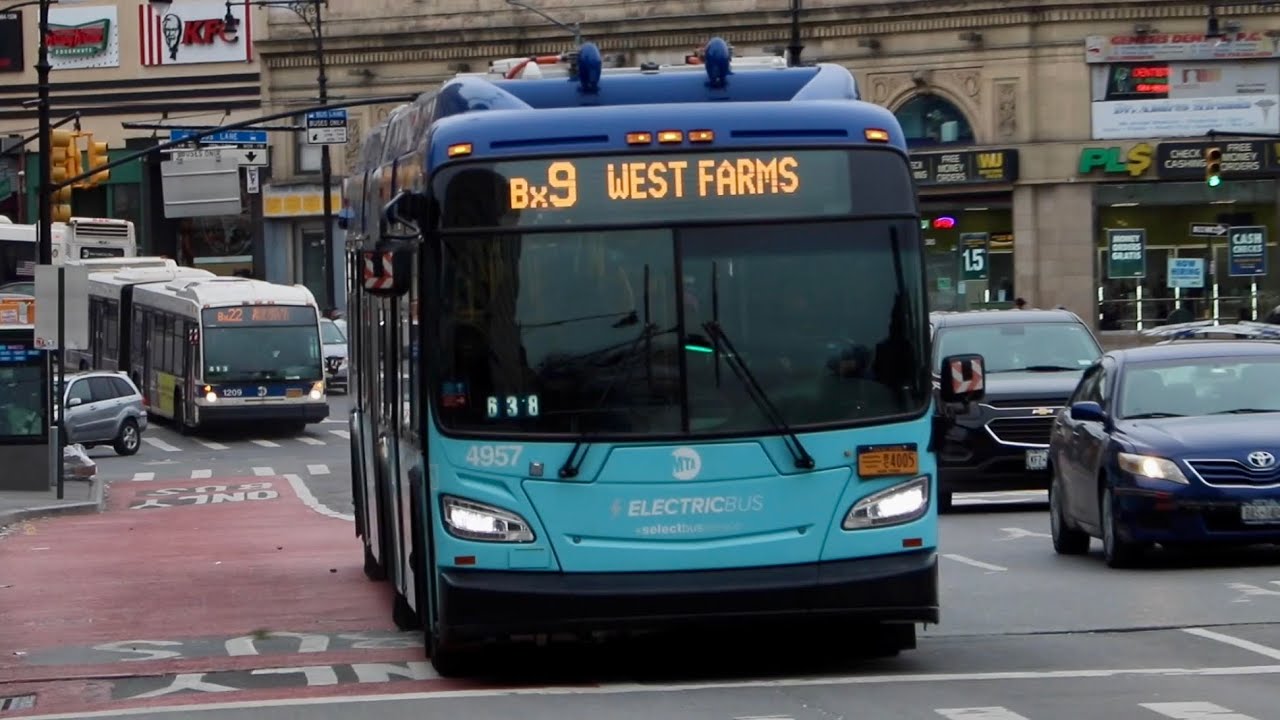 NYCT Bus: 2019 New Flyer XE60 #4957 on the Bx9 at Fordham Road and 3rd ...