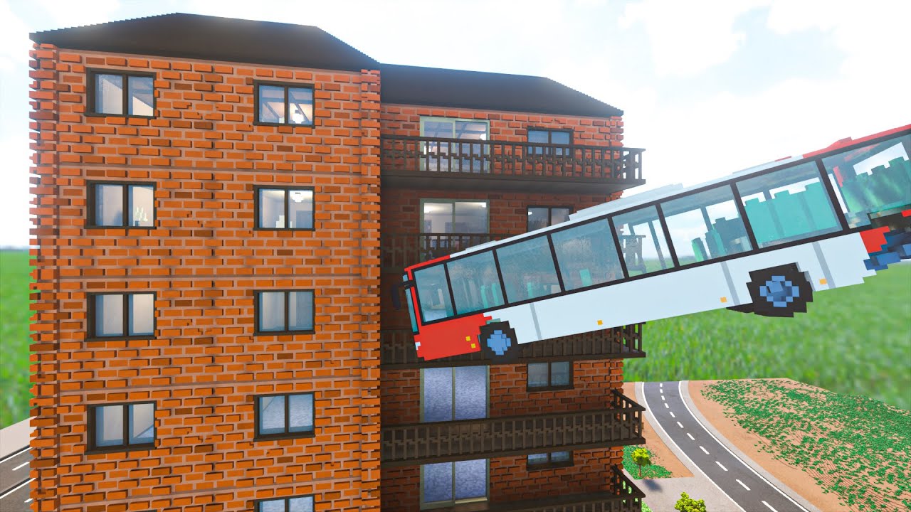 Cars vs building in Teardown - YouTube