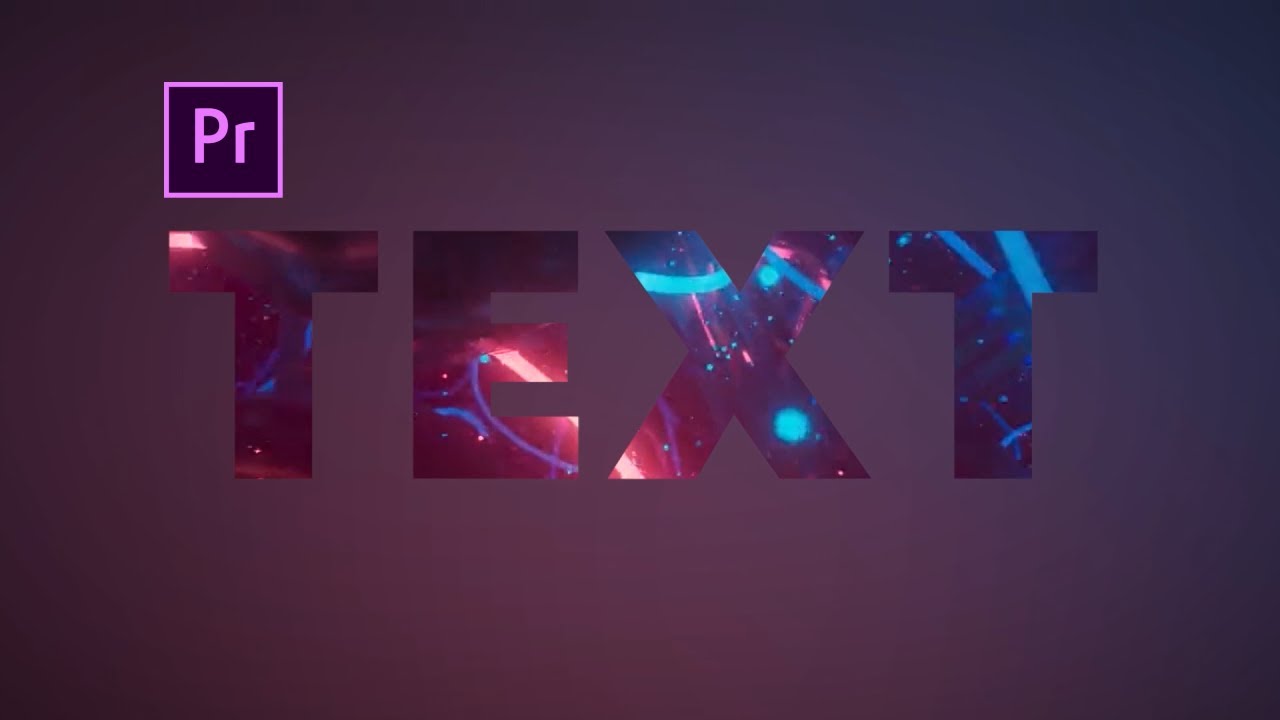 Add VIDEO inside TEXT in Premiere Pro | Premiere Pro Tutorial - YouTube