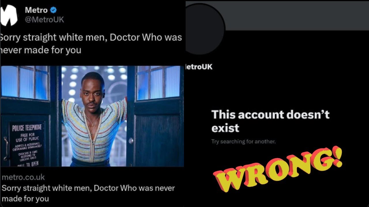 Metro UK forced to delete Twitter (X) account over woke tweet. - YouTube