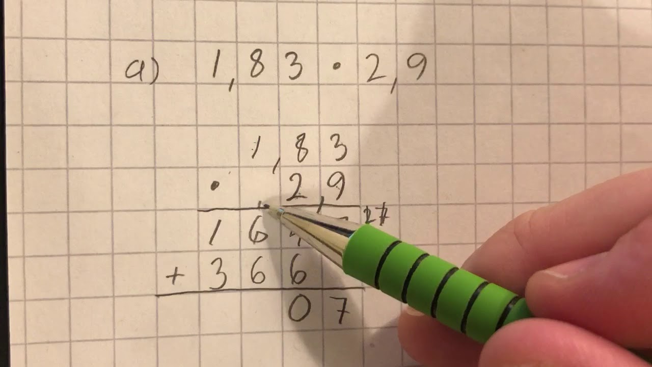 kertolasku allekkain - YouTube