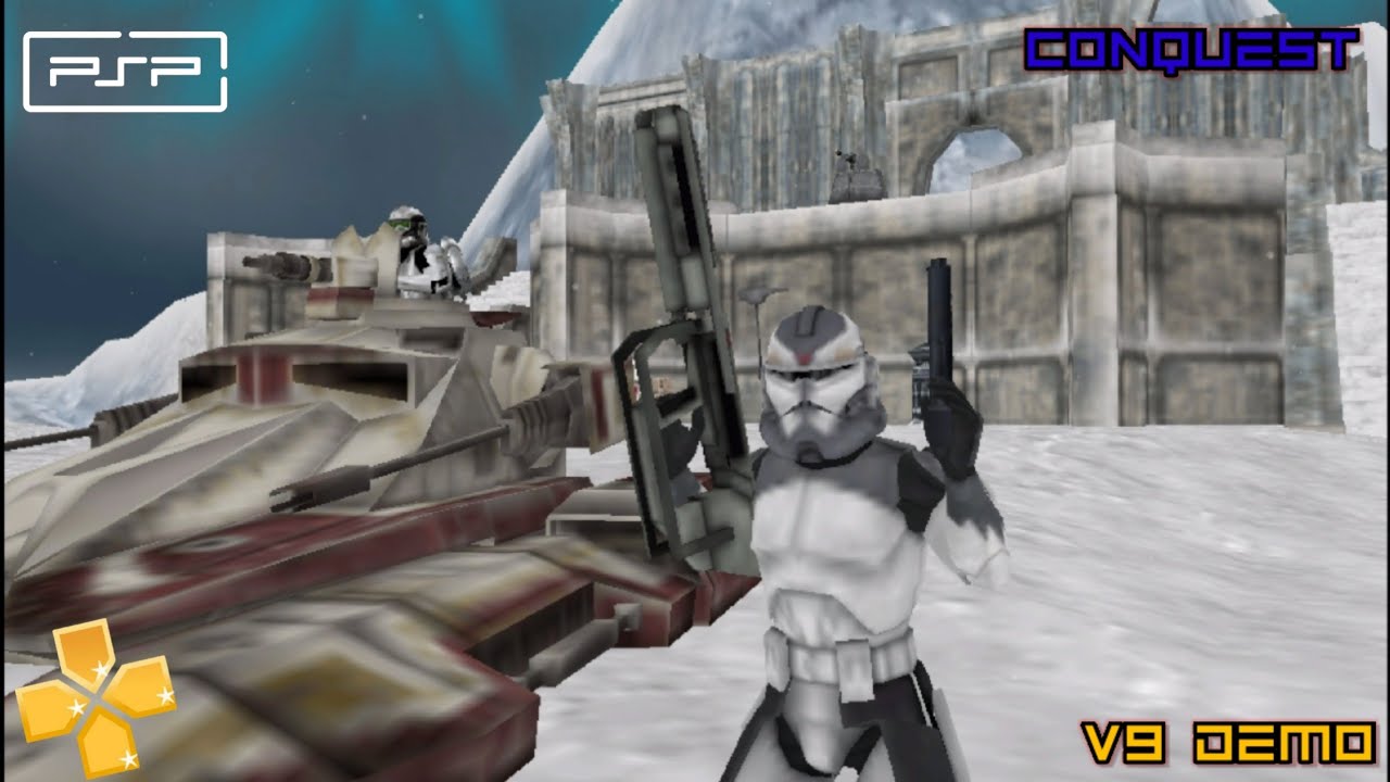 Star wars battlefront 2 PSP gameplay | Anthonybf2's psp mod V9 demo ...
