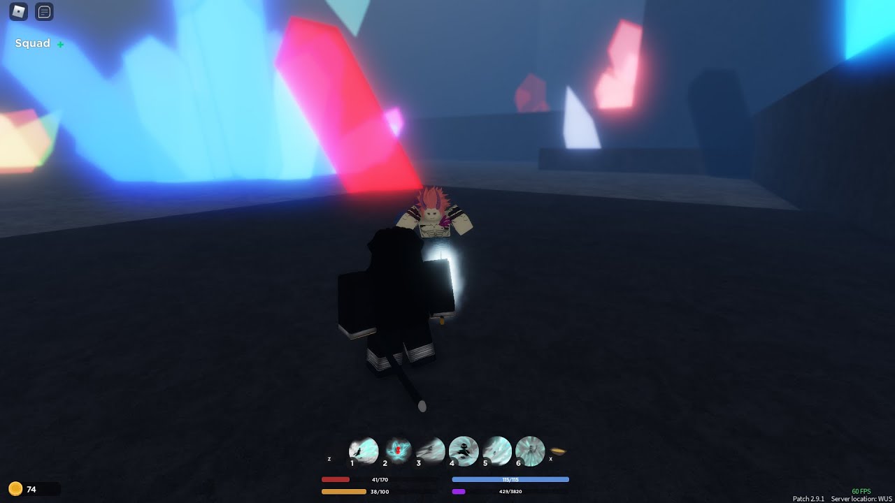 I was soloing crystal demon until this happened (Roblox demon fall ...