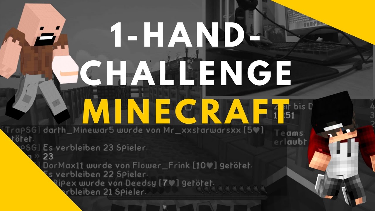 1-Hand-Challenge | MINECRAFT Survival Games | Deutsch - YouTube