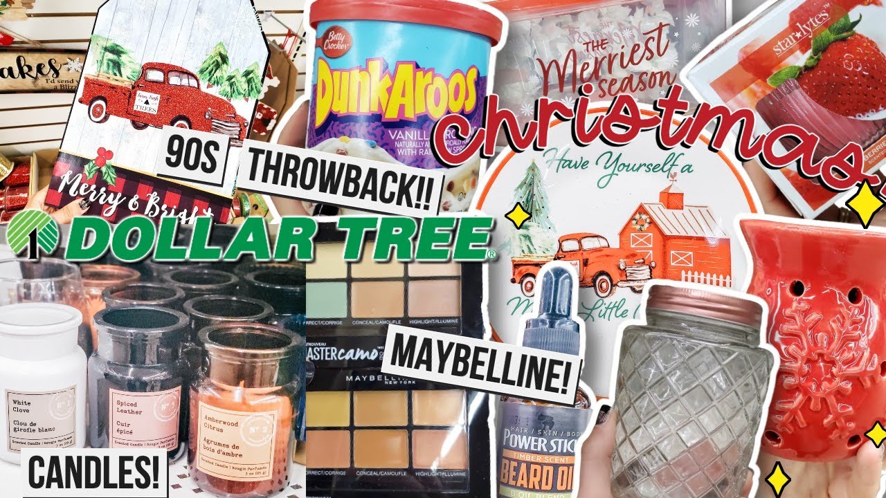 CHRISTMAS, MAYBELLINE & DUNKAROOS FROSTING AT DOLLAR TREE!! | HOLIDAY ...