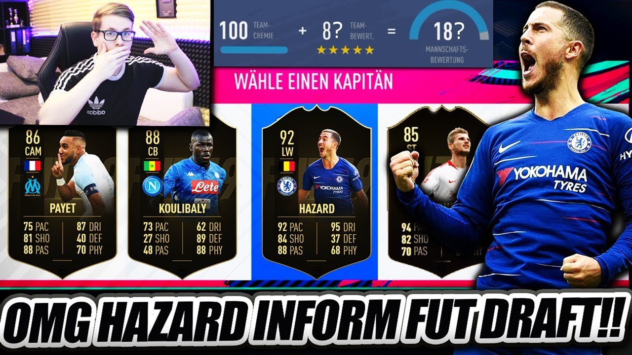 FIFA 19: MEIN REKORD INFORM HAZARD FUT DRAFT!! 🔥🔥 - FIFA 19 Pack ...