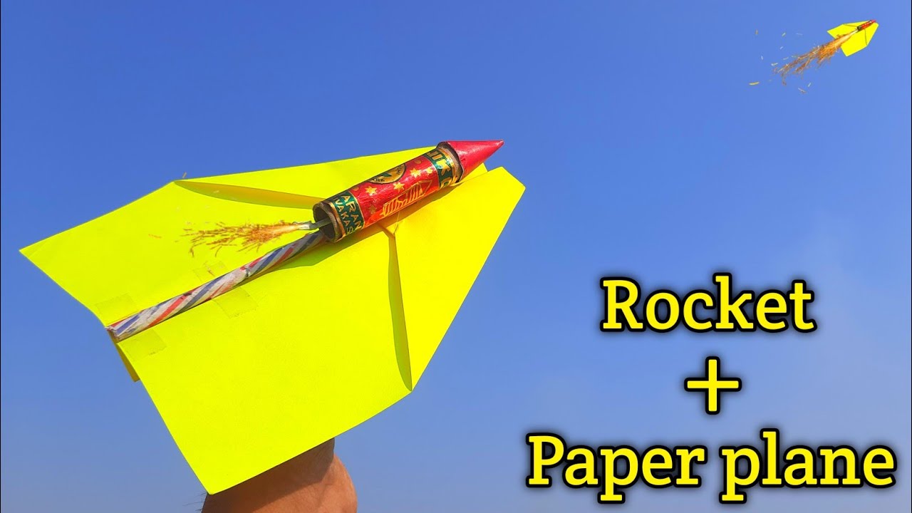 Rocket + paper plane experiment , how to make notebook paper plane ...