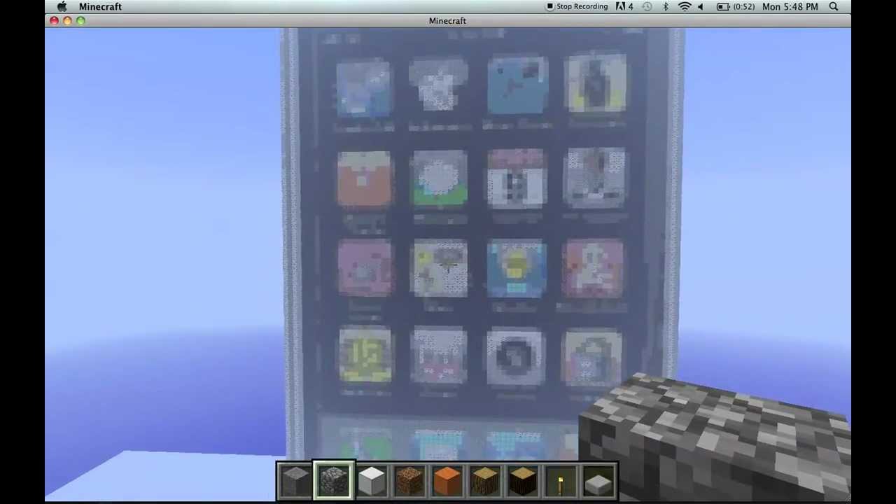 iPhone - Minecraft Pixel Art - YouTube
