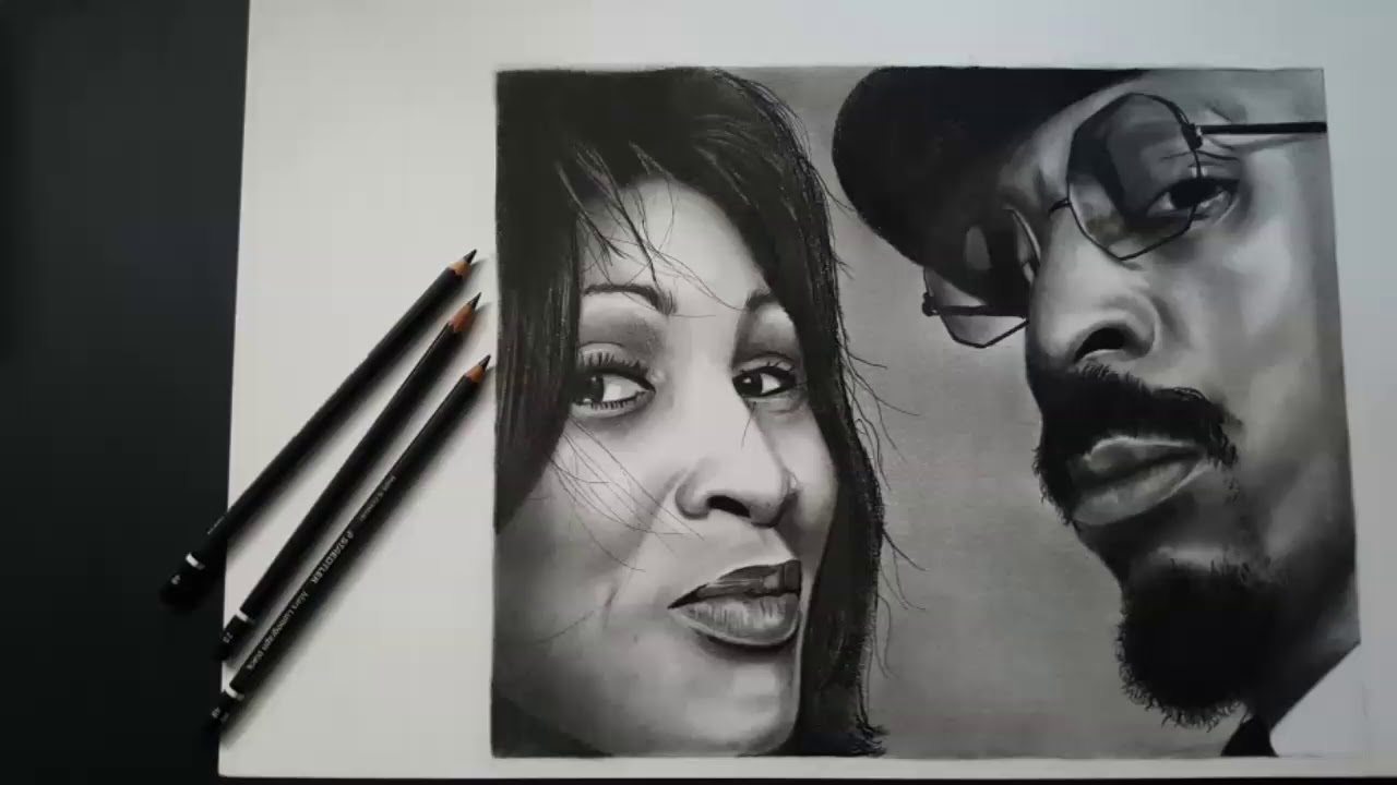 Drawing Ike and Tina Turner - YouTube