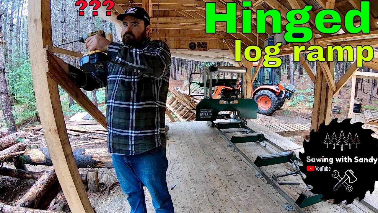 My Sawmill Setup Just Got Better | Building a Log Ramp for my Sawmill ...