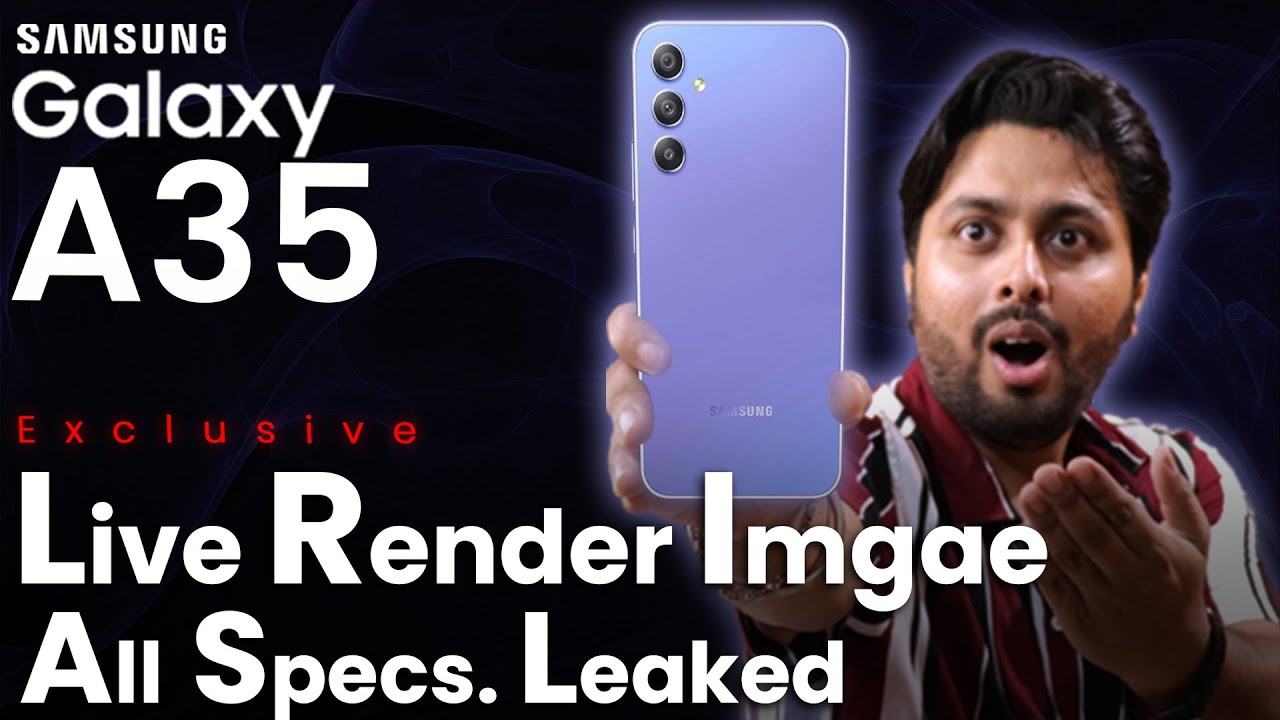 Samsung Galaxy A35 - Exclusive Live Render Image with All Specs. Leaked ...