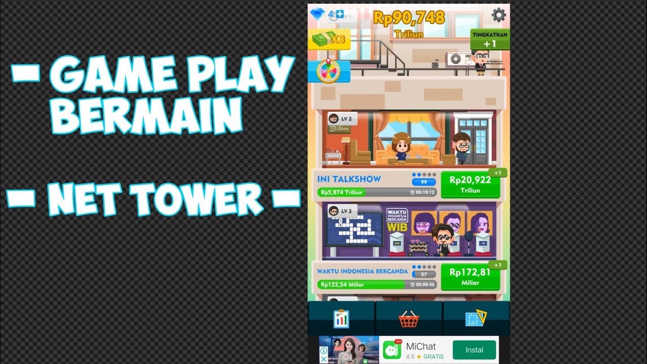 GAME PLAY GAME NET TOWER - YouTube
