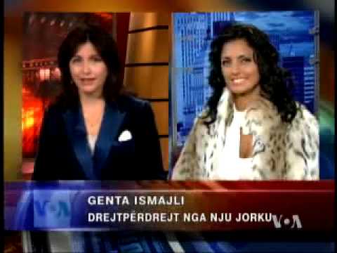 Genta Ismajli ne studion e Zerit te Amerikes