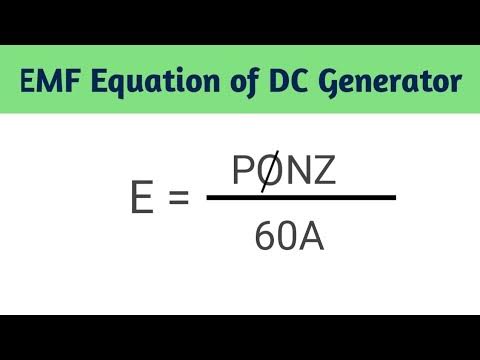 EMF Equation of DC Generator | EMF Equation | Output equation of DC ...