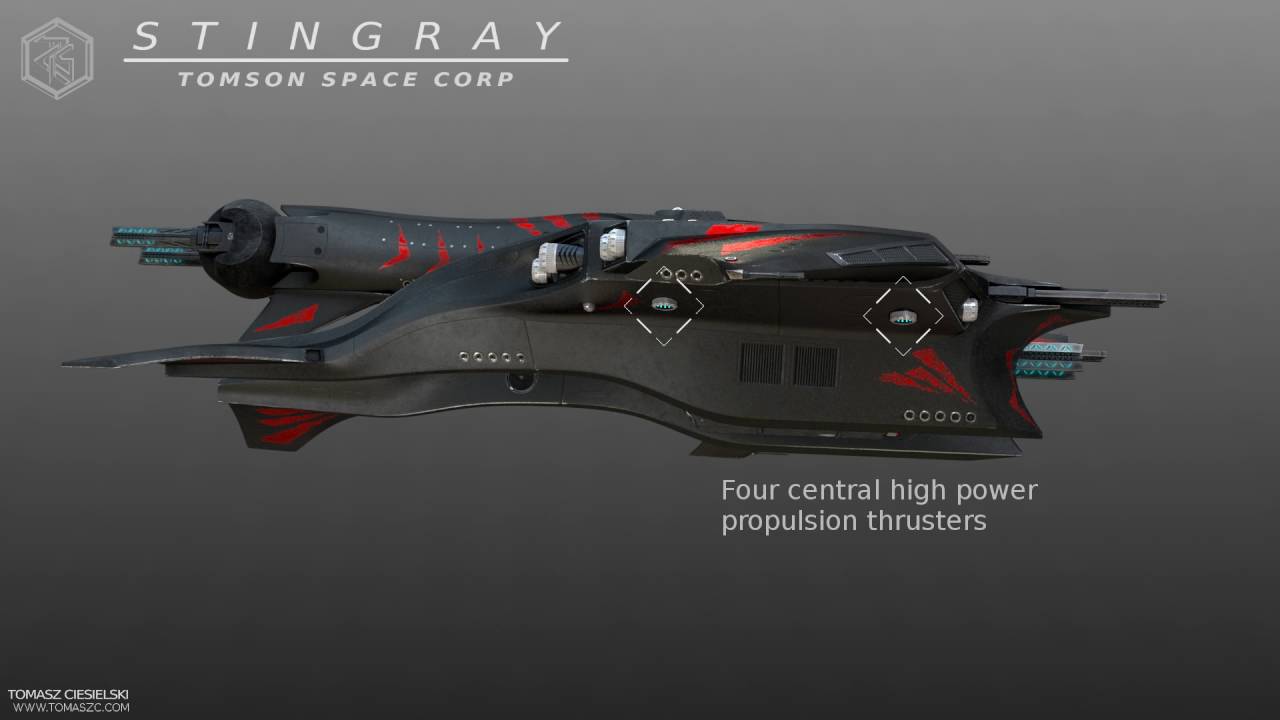 Stingray Fighter ship - YouTube