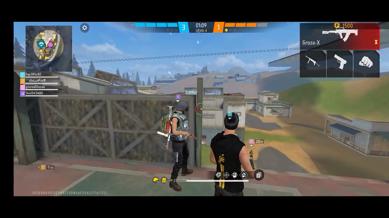 free fire video 1vs4 cs ranked master player - YouTube