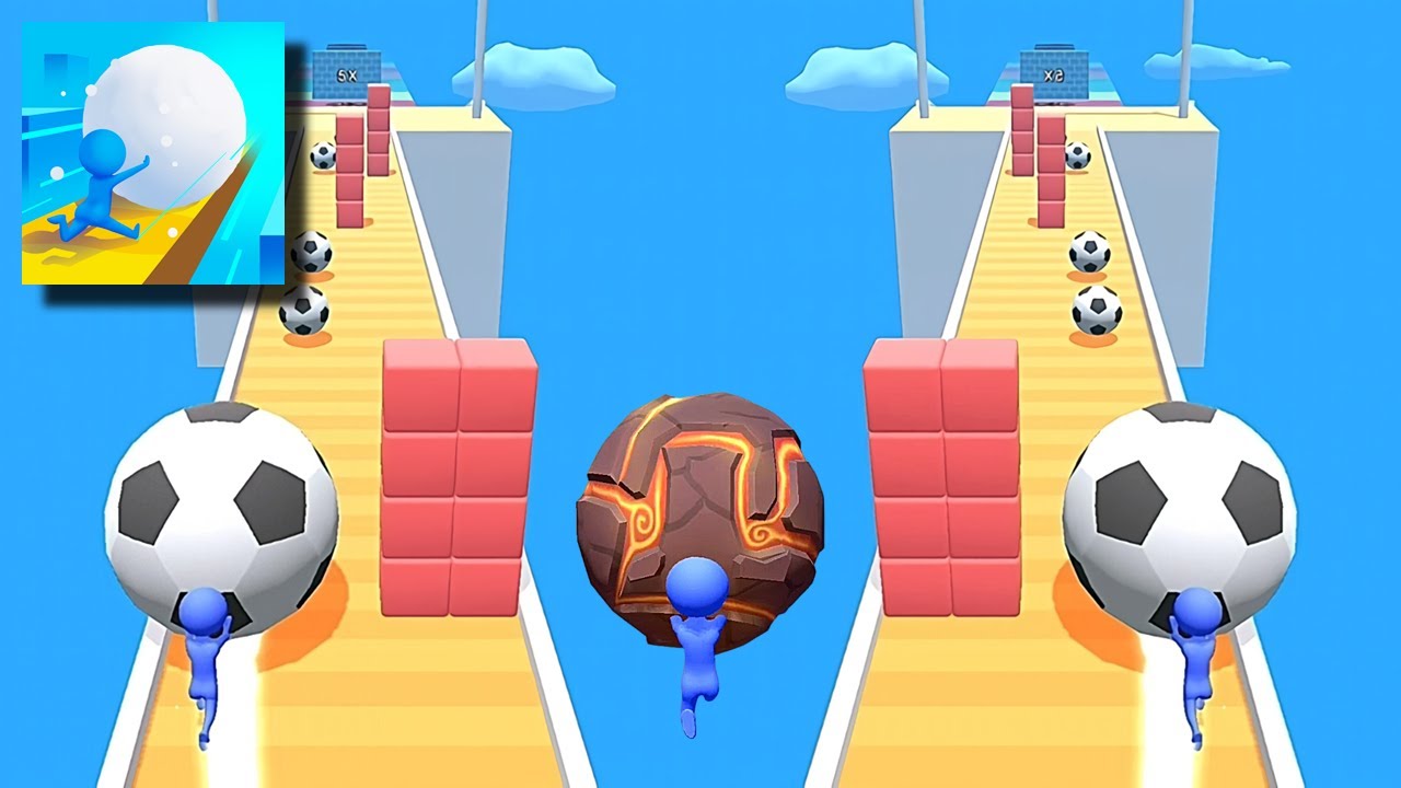 SNOWBALL RUN Game All Levels Gameplay Android,iOS NEW Update Level 8-9 ...