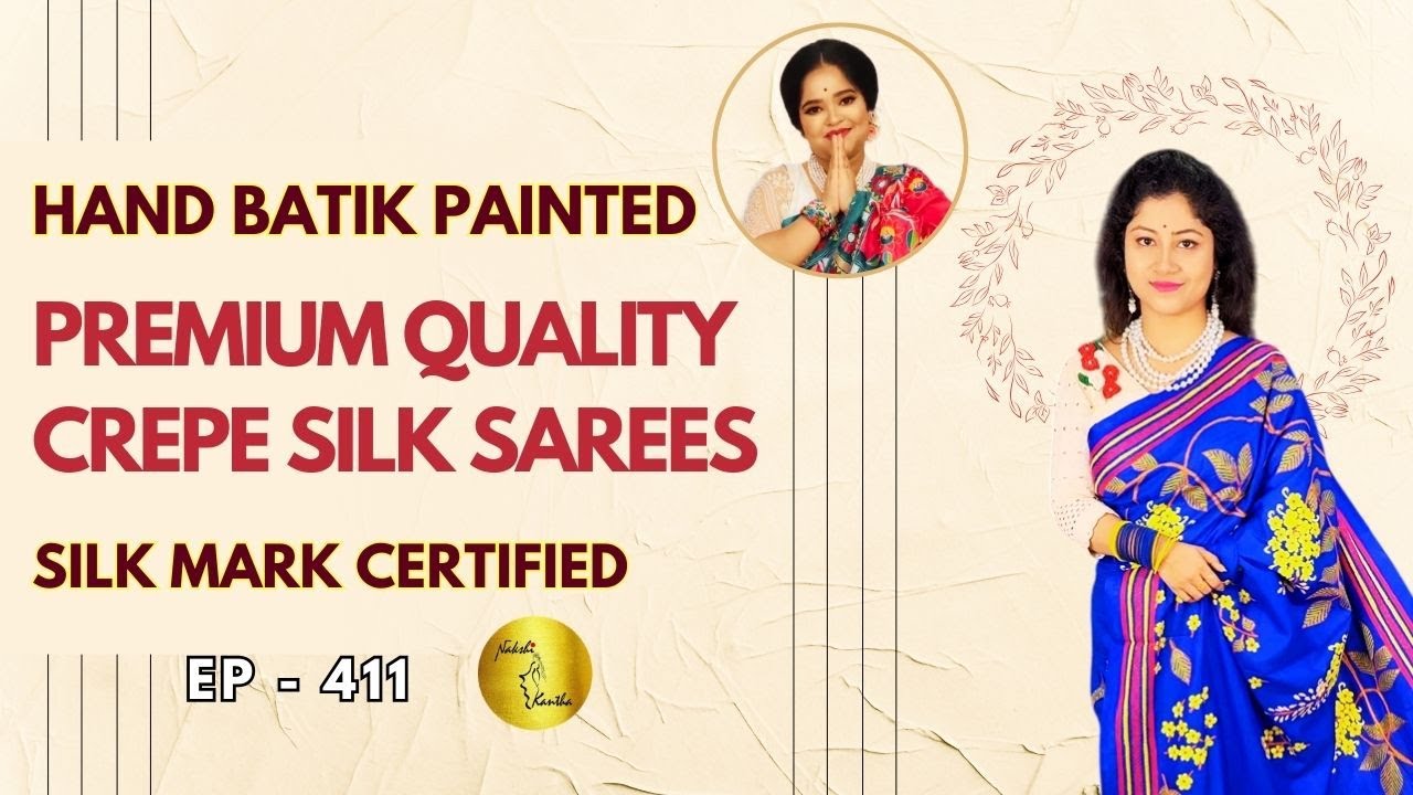 Hand Batik on Premium Quality Crepe-Based Silk | Silk Mark Certified ...