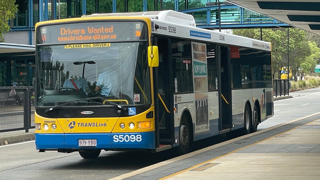 Transport for Brisbane S5098 Volvo B12BLE Volgren 6X2 Tag (111 Outbound ...