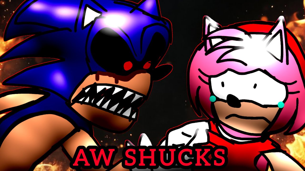 Shucks but it is Sonic exe and Amy Plush video - YouTube