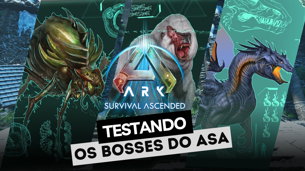 TESTANDO OS BOSSES DO ASA - THE ISLAND ARK SURVIVAL ASCENDED - YouTube