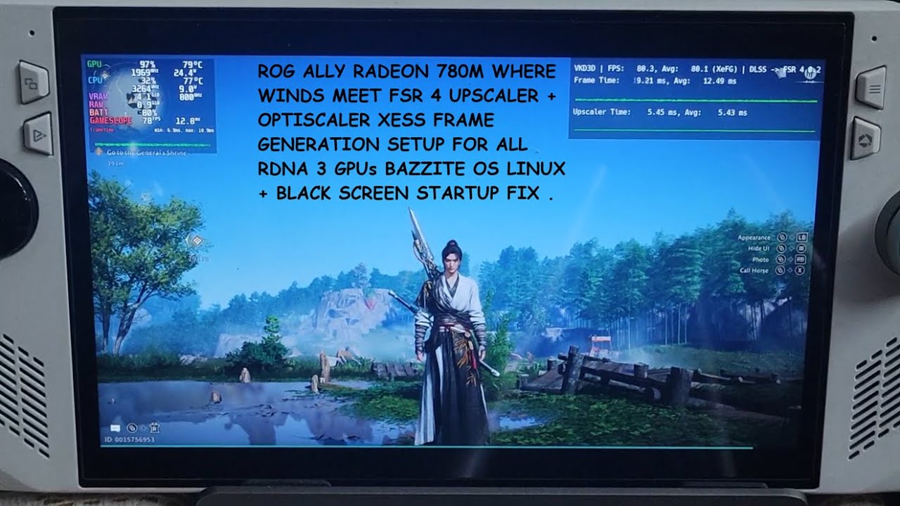 Rog Ally Where Winds Meet FSR 4 + Optiscaler XeSS Frame Gen Setup All ...