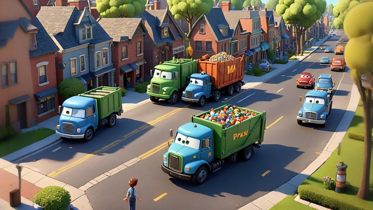 Garbage Truck, Go Round the Bend | Garbage Truck Song for Kids | Rhymes ...