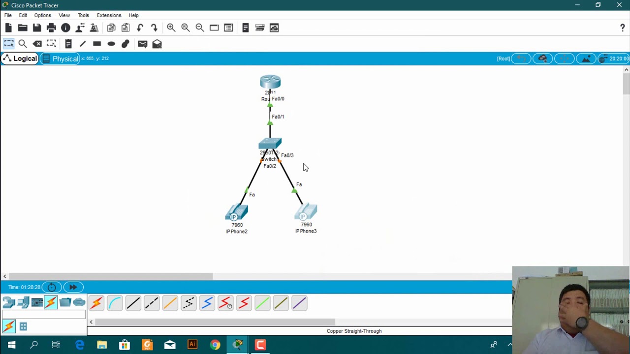 VOIP Implementation On Packet Tracer (Part 1) - YouTube