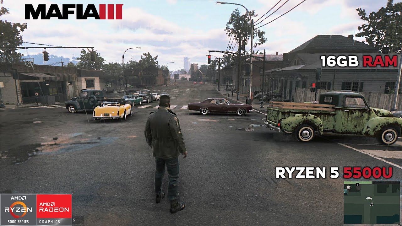 MAFIA 3 - RYZEN 5 5500U - 16GB RAM - VEGA 7 - LSFG - BENCHMARK - YouTube
