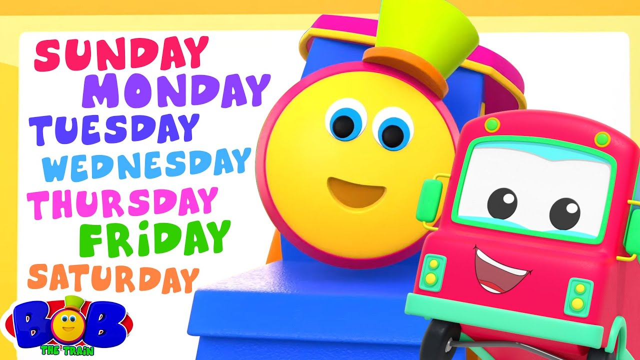 Seven Days of the Week Song & More Kids Learning Cartoon Videos - YouTube