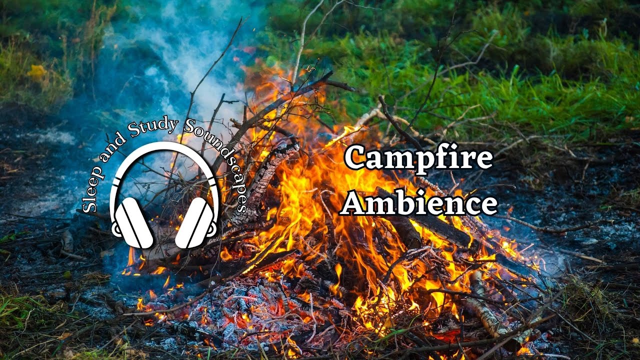 Crackling Comfort: Healing with Cozy Bonfire Sounds | Sleep and Study ...