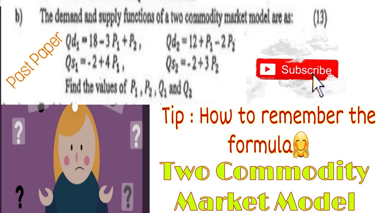 Two Commodity Market Model / Tip to remember Formula - YouTube