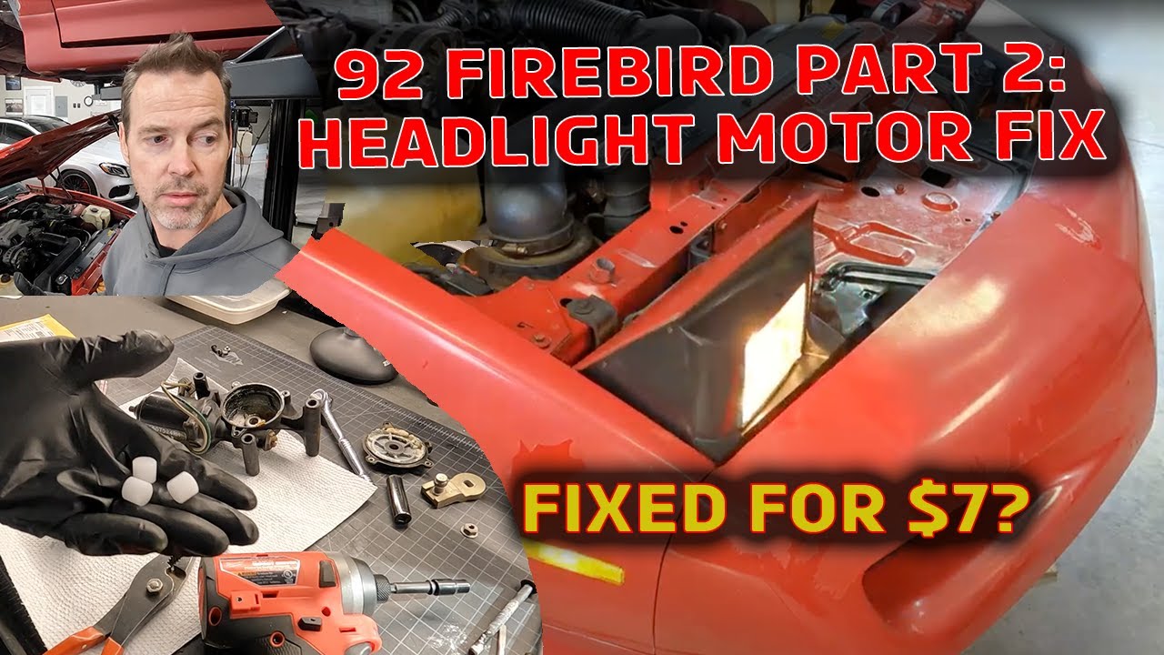 92 Firebird Rebuild Part 2: Headlight Repairs - YouTube