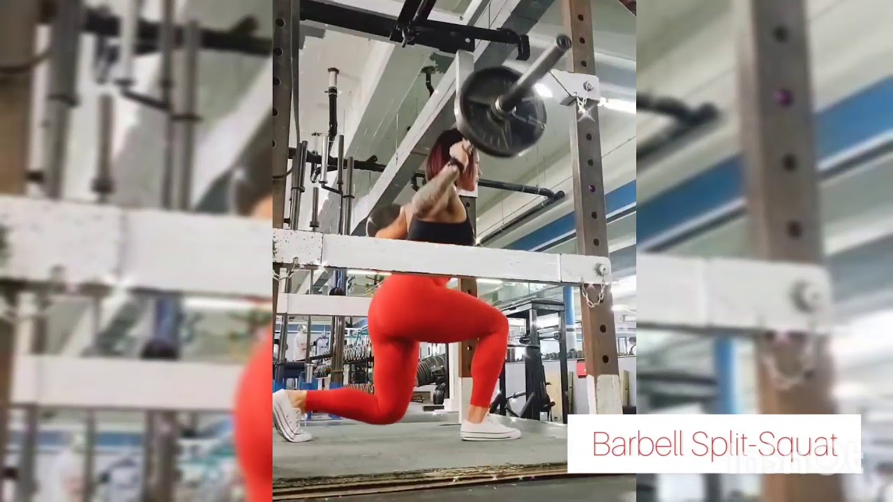 Barbell Split-Squat - YouTube