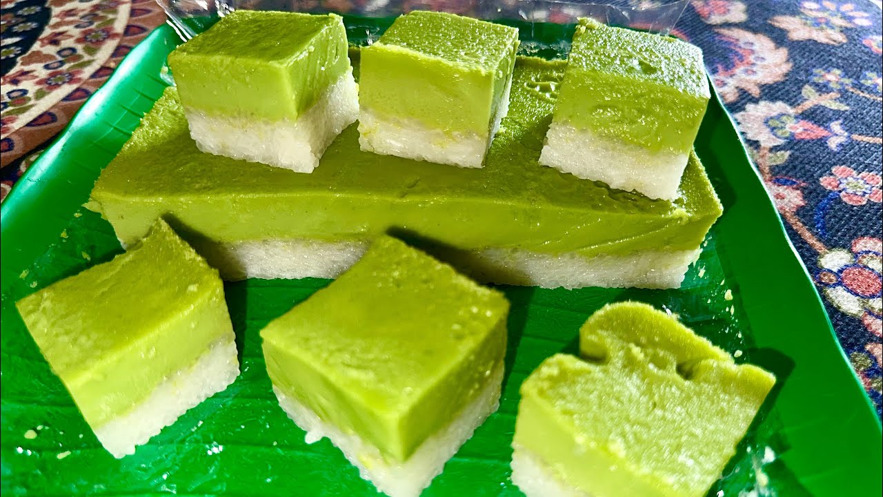 Kuih Sri Muka Pandan | Loyang Saiz 7 inci - YouTube