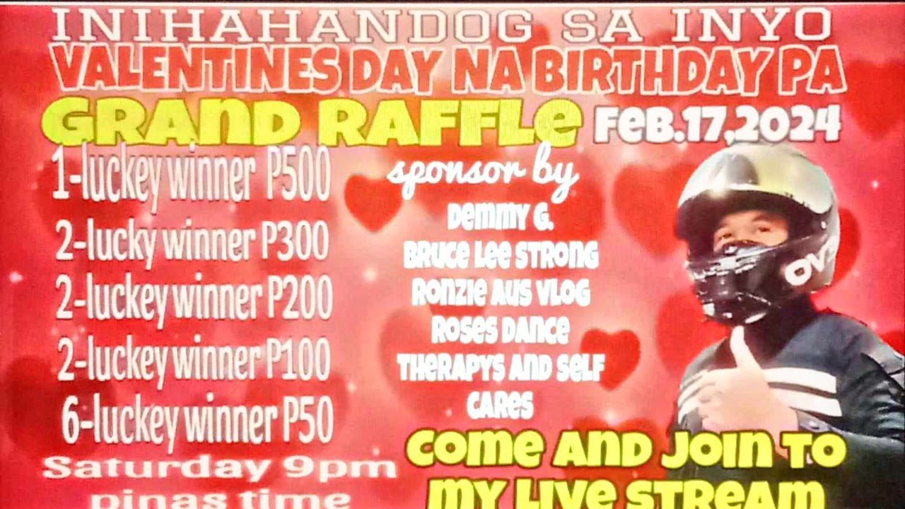PA- ENTRY #3 SATURDAY RAFFLE / VALENTINES DAY NA BIRTHDAY PA - YouTube