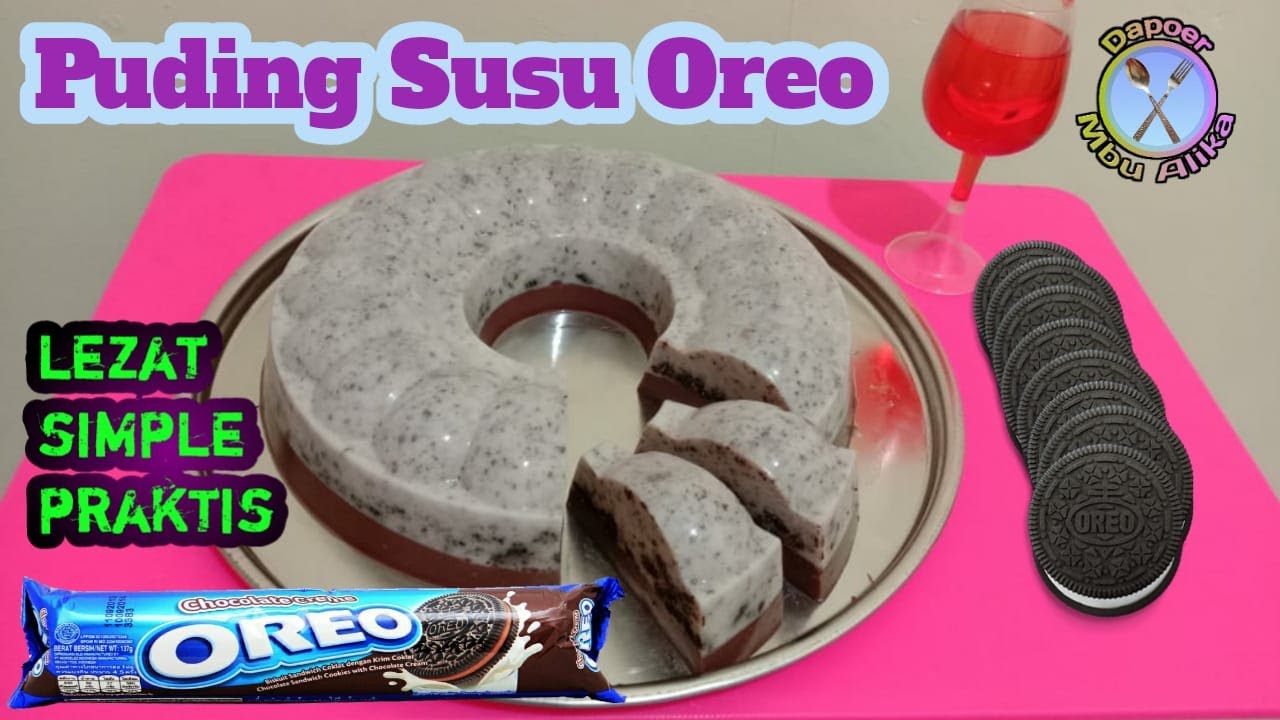 Resep puding susu Oreo yang bikin nagih .. - YouTube