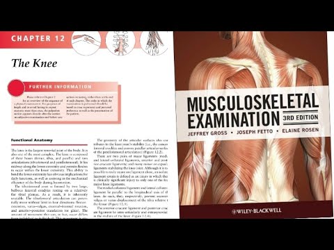 knee joint part 1 Musculoskeletal Examination #msk @muscloskeletal ...