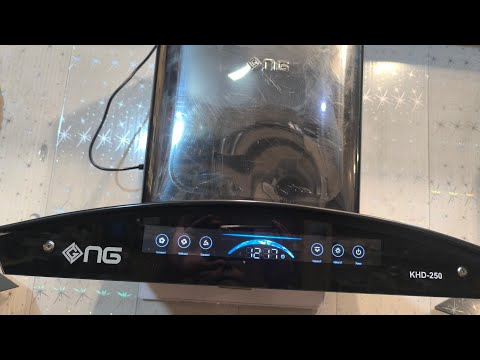 New Model NAS GAS HooD KHD 250 model fully tempered Glass and 3 speed copper motor used first time