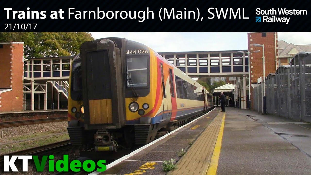 Trains at Farnborough (Main), SWML - 21/10/17 - YouTube
