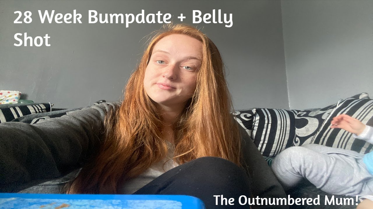 28 Weeks Bumpdate + Belly Shot! Hello Third Trimester! - YouTube