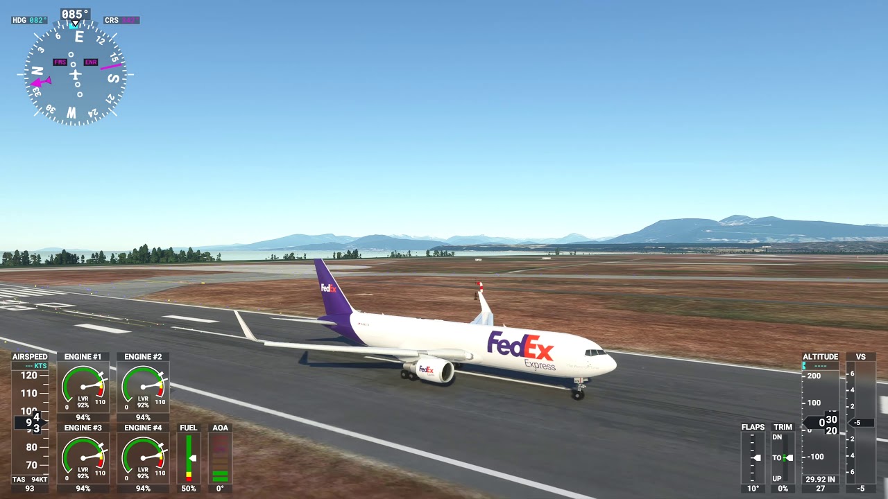 FedEx 767 Takeoff From Vancouver FS2020 - YouTube