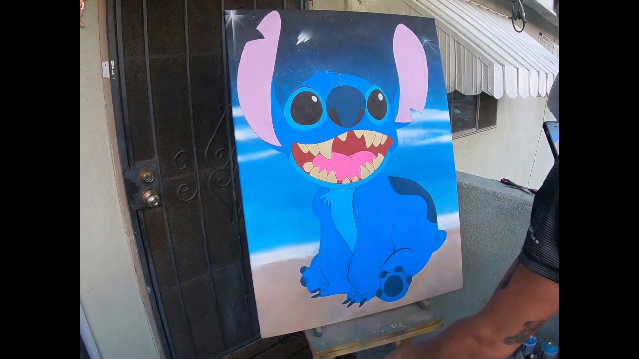 “Stitch” From Lilo and Stitch Time Lapse Video Start To Finish Using ...