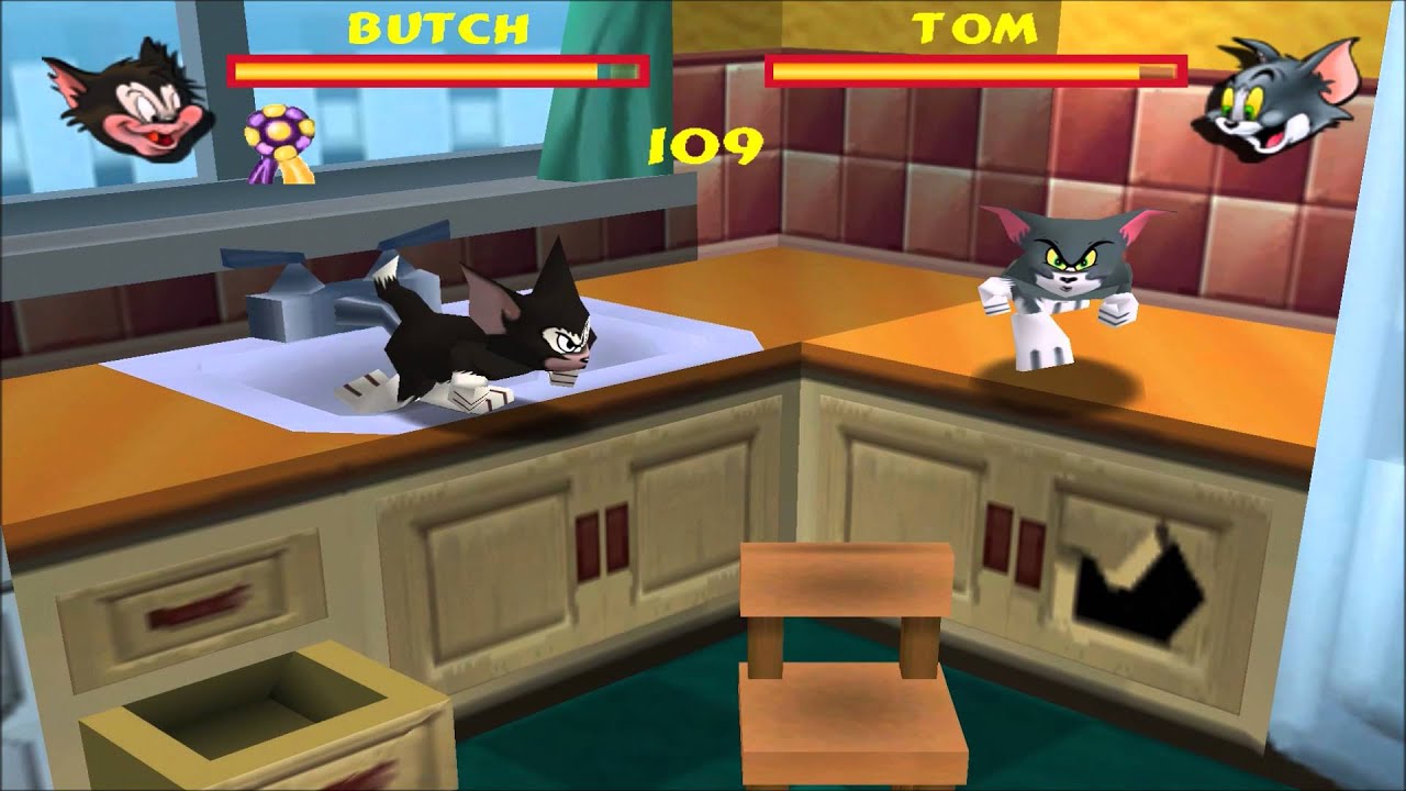 Tom and Jerry Fists of Furry - Butch vs. Tom Fight Gameplay HD - YouTube