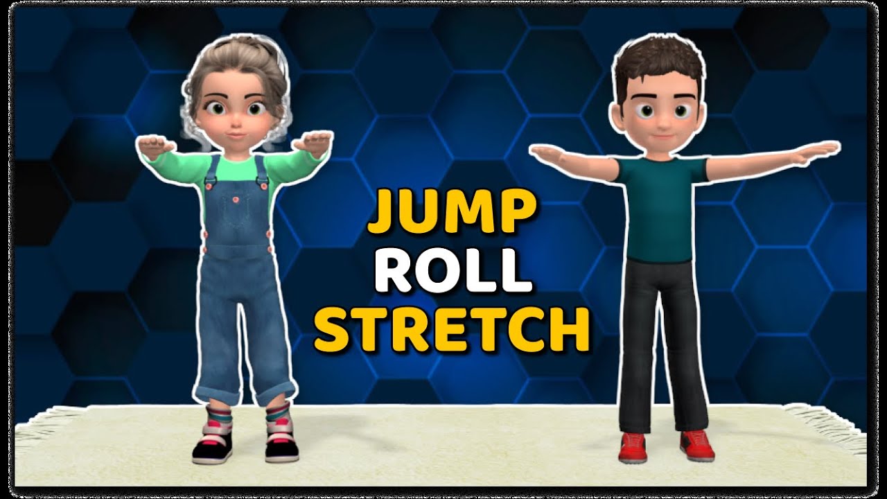 CHILDREN'S GYMNASTICS AT HOME: JUMP, ROLL, STRETCH - YouTube